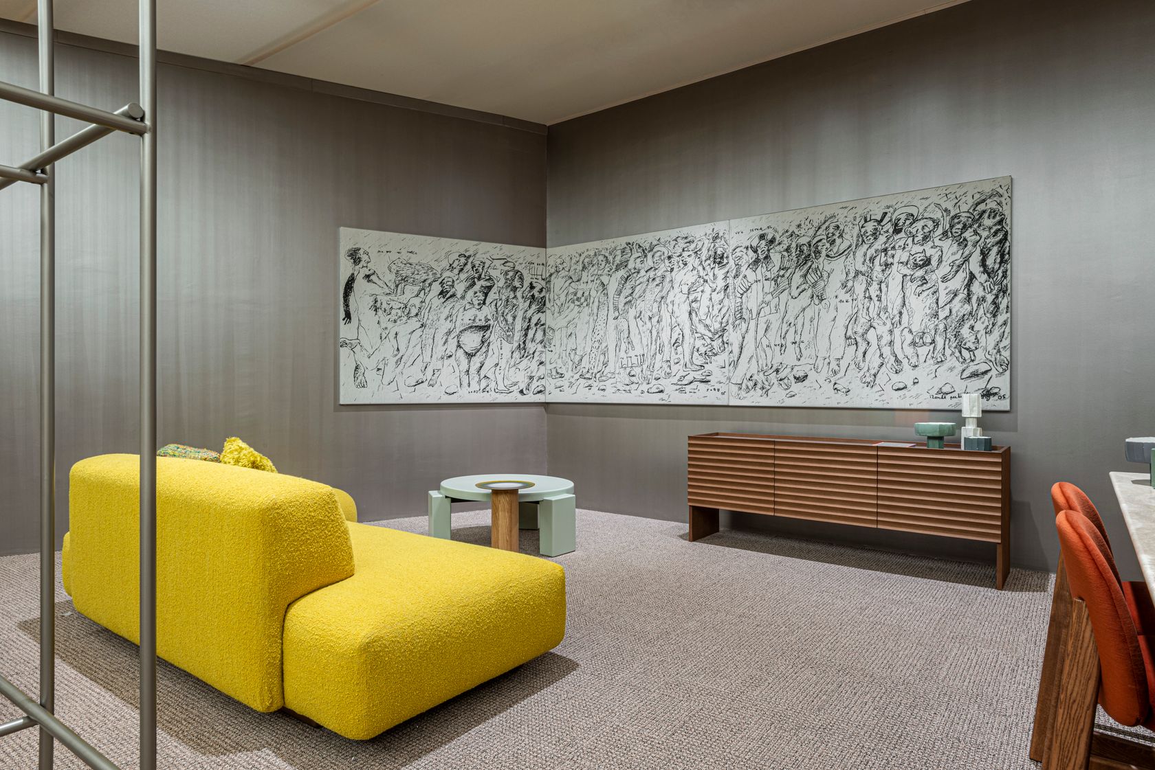 ROWS Sideboard with doors By Moroso | design Patricia Urquiola