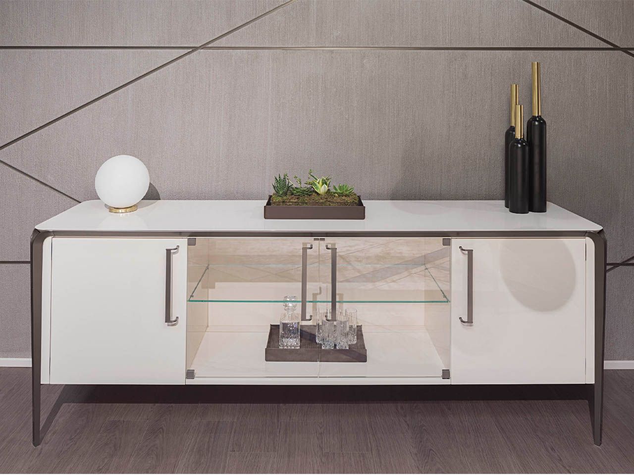 MILANO Sideboard with doors By Turri | design SBGA | Blengini Ghirardelli