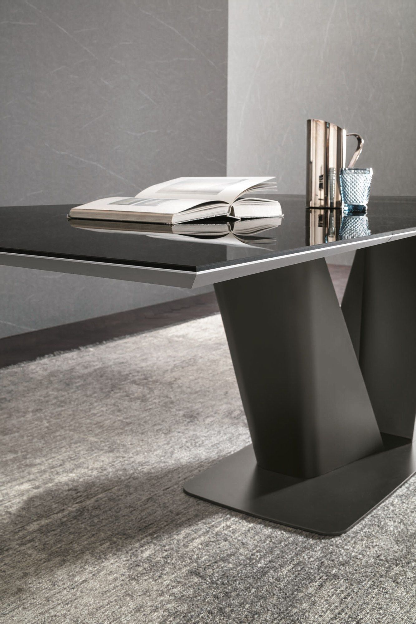 SILVER | Mesa de cerámica Mesa extensible rectangular de cerámica By Sedit