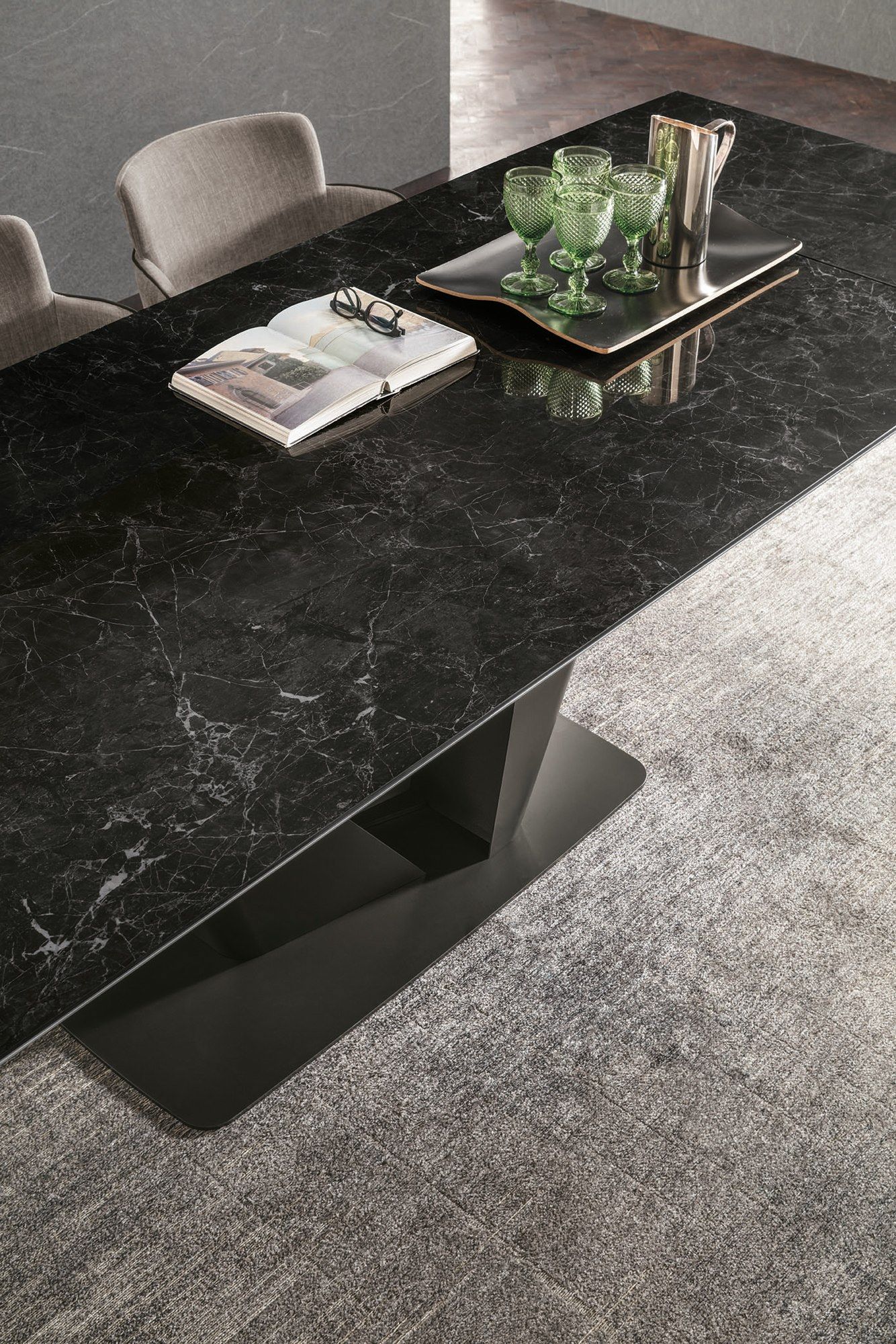 SILVER | Ceramic table Extending rectangular ceramic table By Sedit