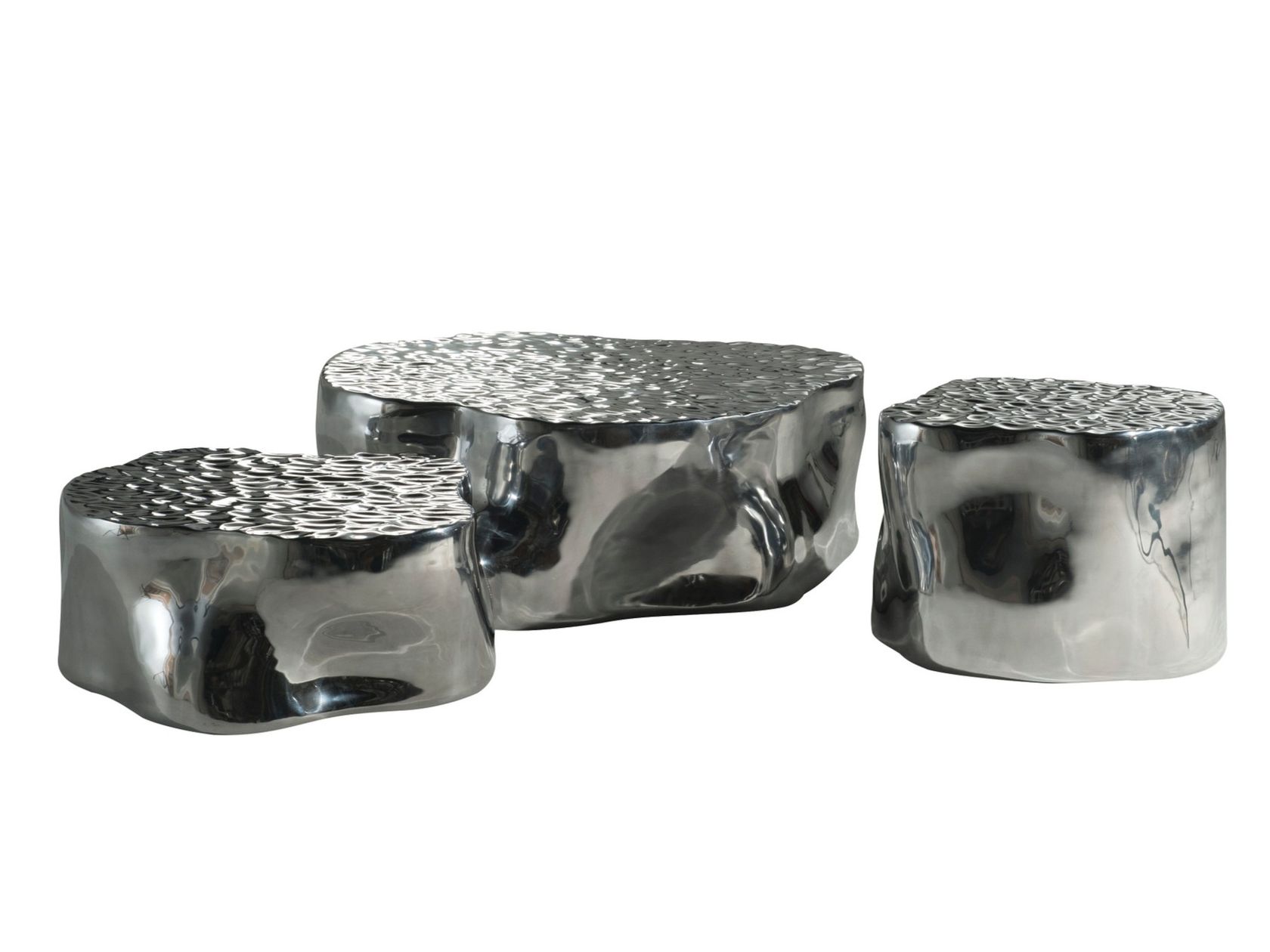 SILVER TREE BOSSA Low aluminium coffee table By Roche Bobois | design ...