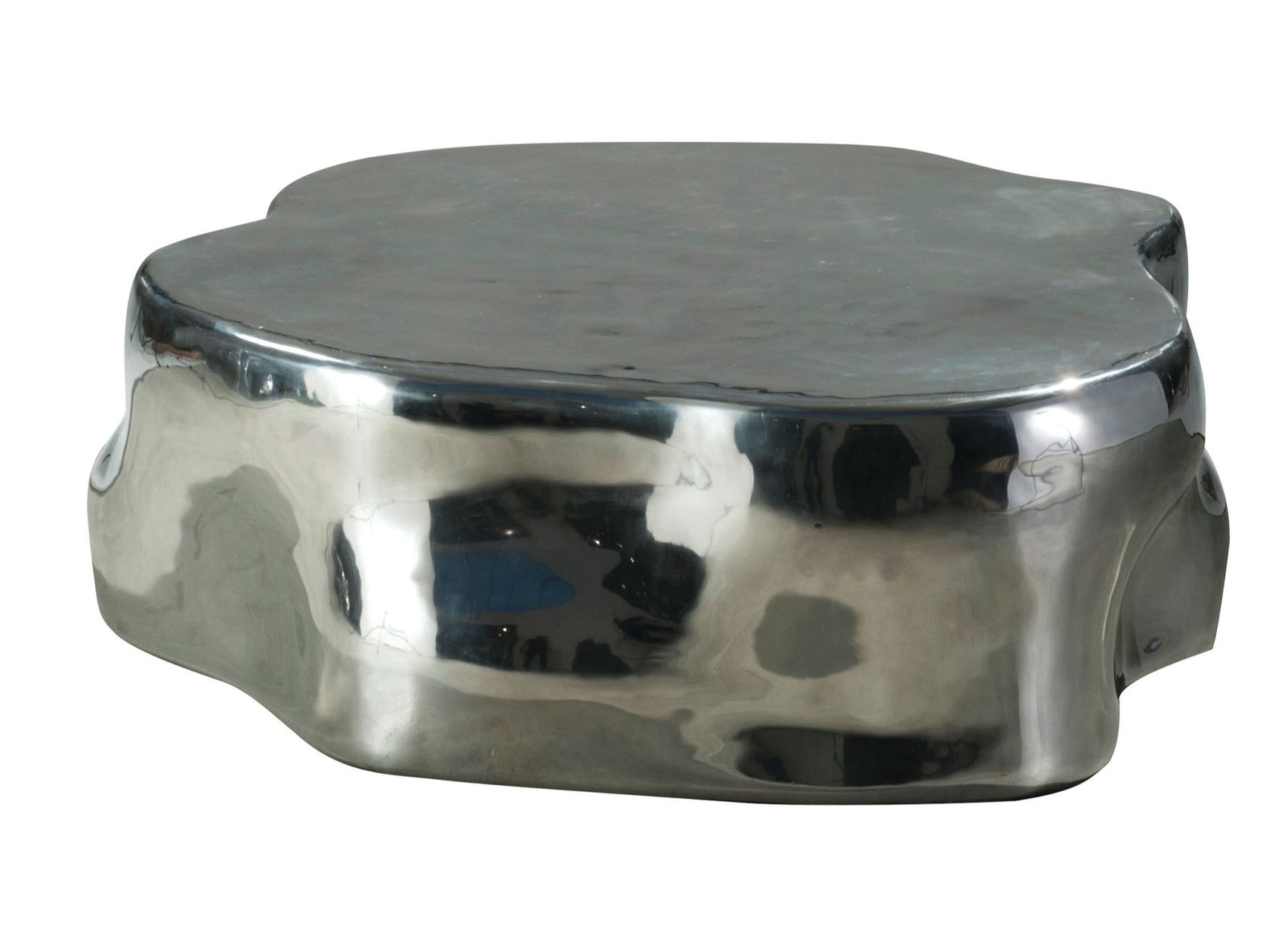 SILVER TREE Low aluminium coffee table By Roche Bobois | design Wood ...
