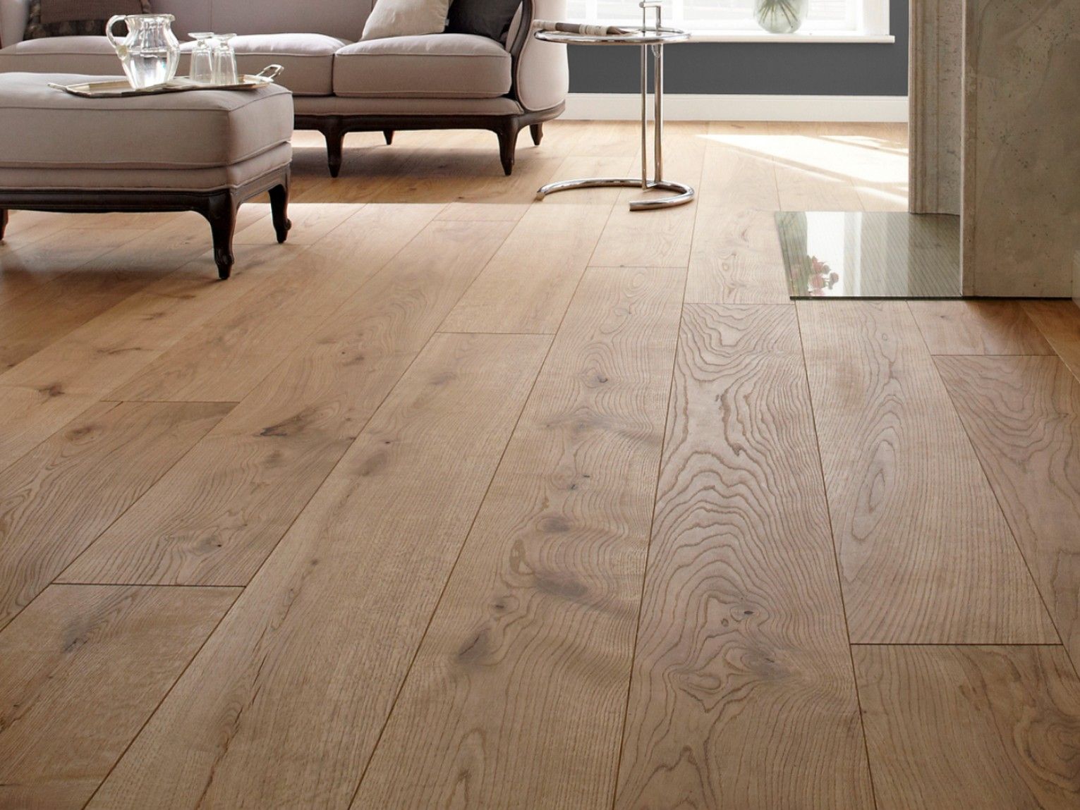 Parqué 2 capas cepillado de roble SILVERLINE EDITION By Bauwerk Parkett