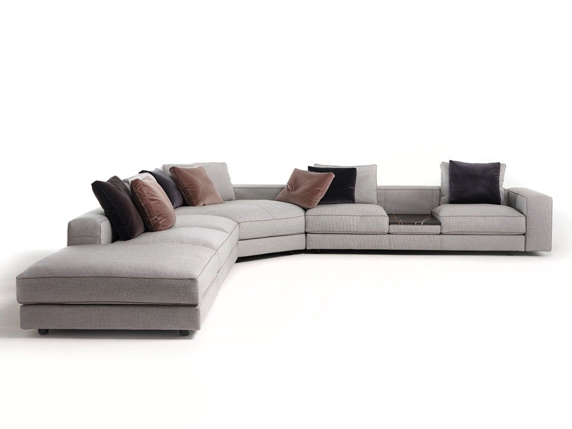 SINFONIA | Corner sofa Corner and modular fabric sofa By Mussi