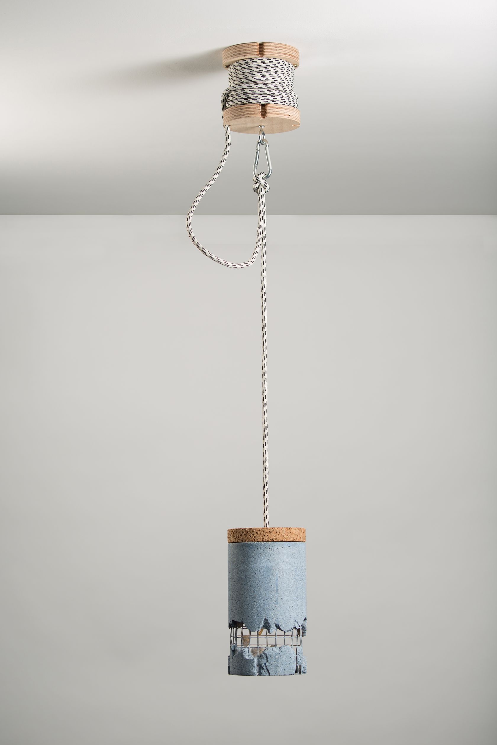 LED concrete pendant lamp SLASH By UBIKUBI design Dragos Motica