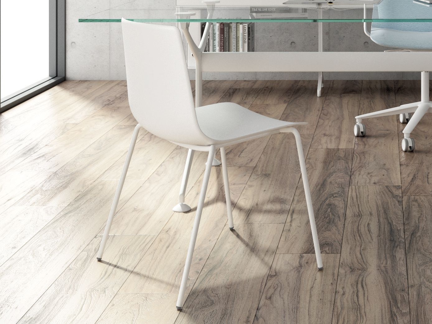 SLIM CHAIR 4 ARM - 89D Sedia in polipropilene By Alias | design Pearson ...