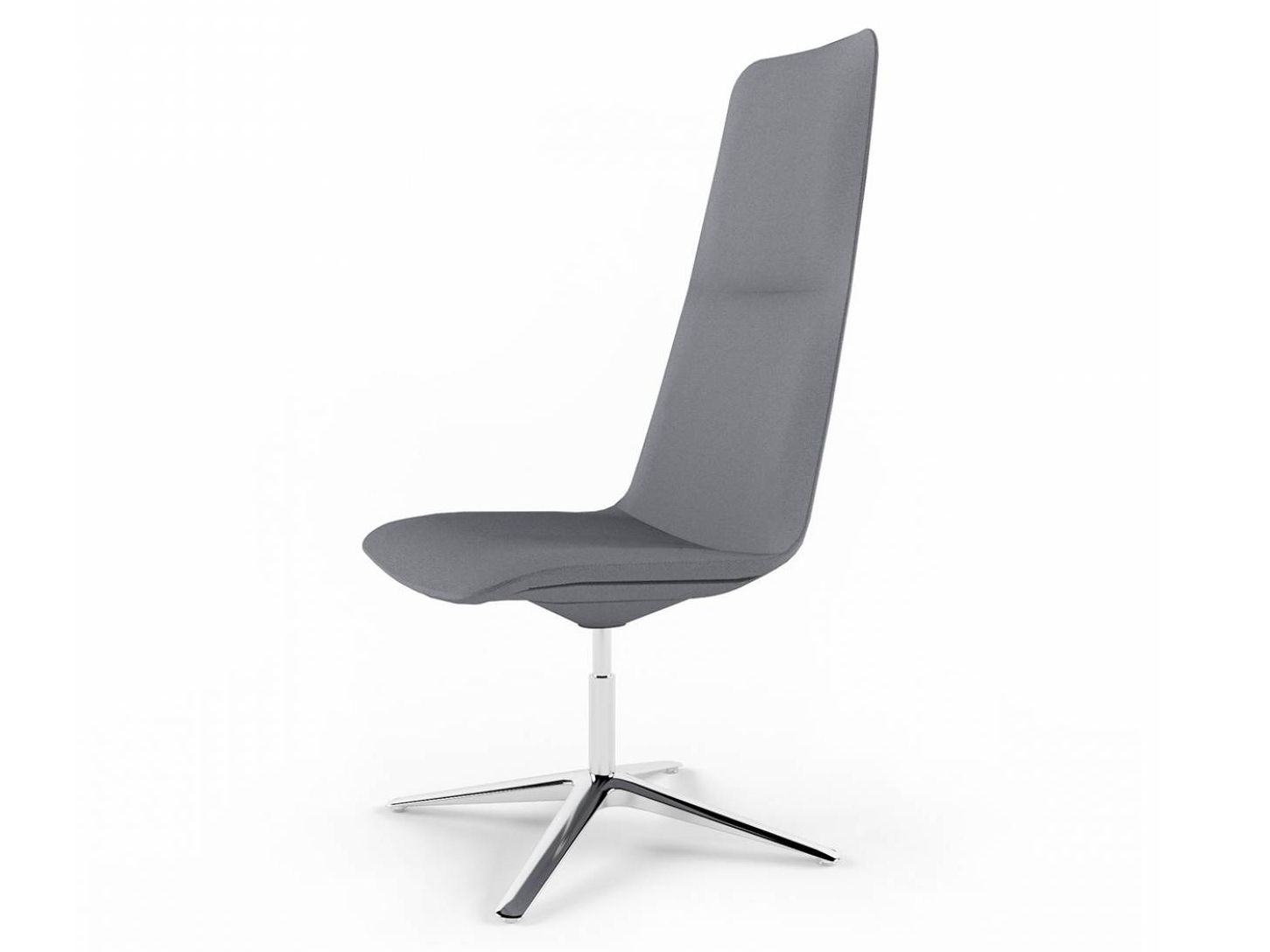 Swivel high-back chair with 4-spoke base SLIM CONFERENCE HIGH 4 - 812 ...