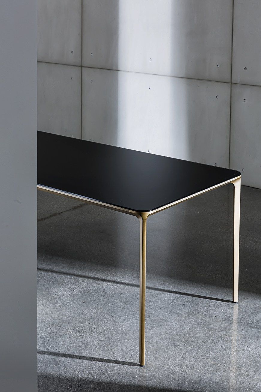 SLIM RECTANGULAR | Glass table Slim Collection By Sovet italia