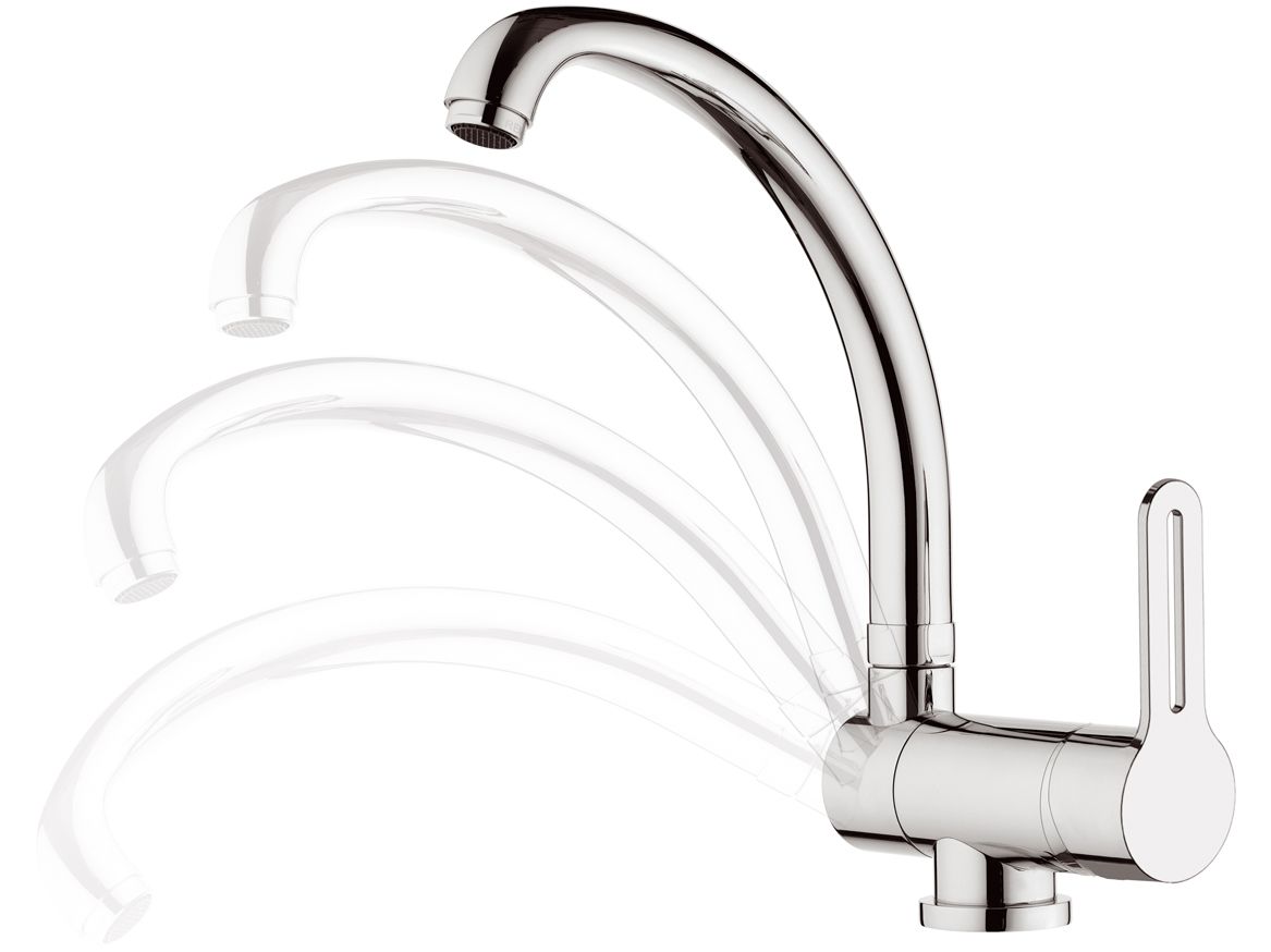 Countertop kitchen mixer tap with swivel spout SMART | Kitchen mixer ...