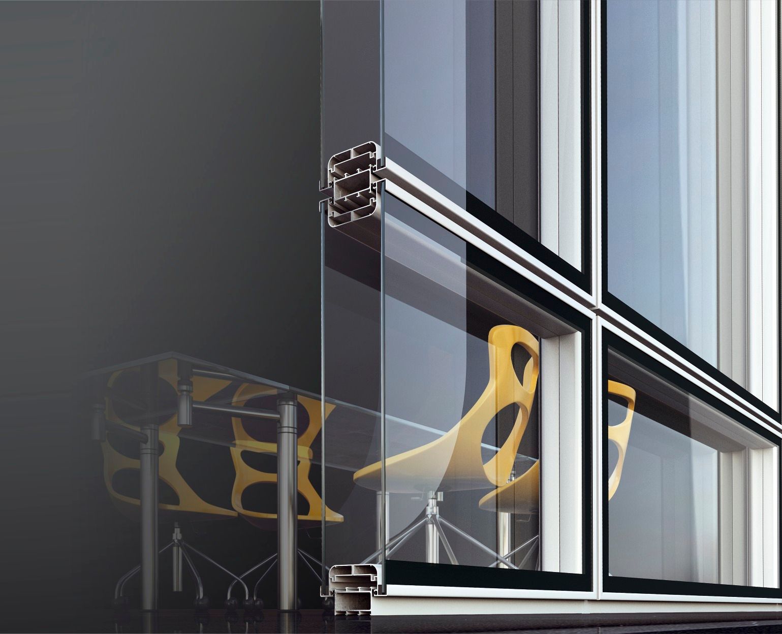 SMARTIA SYSTEMS Aluminium system for interior partitions By Alumil