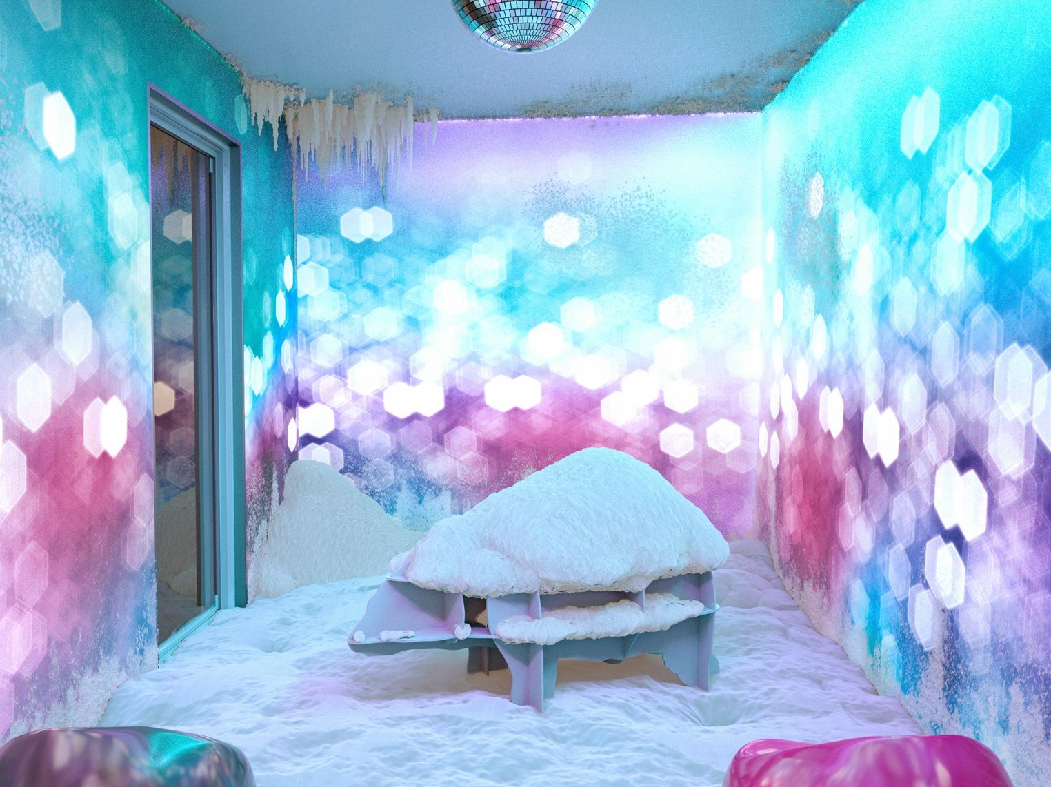 SNOWROOM CUSTOM DESIGN Snow sauna By TechnoAlpin Indoor