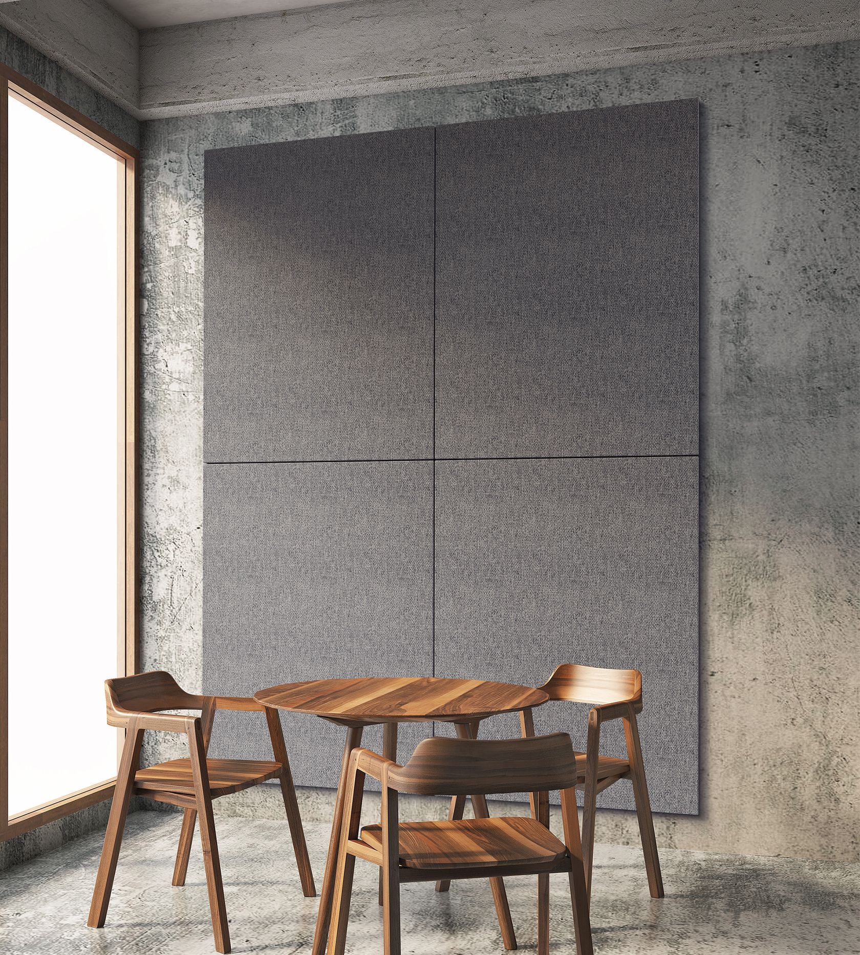 Fabric Acoustic wall panel SNOWCUSTOM By Caimi Brevetti
