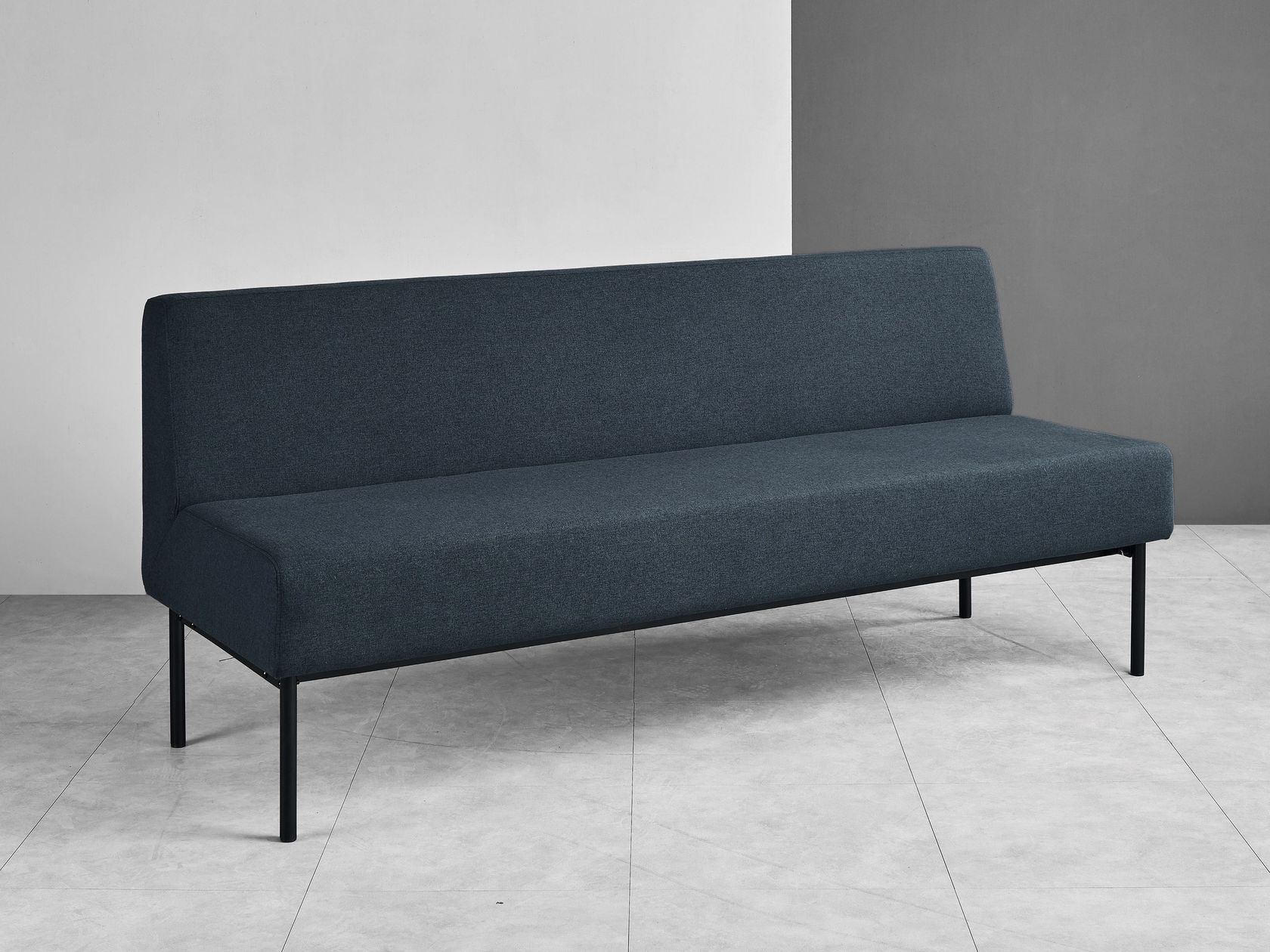MODO S 3 seater fabric sofa and steel base By grado design