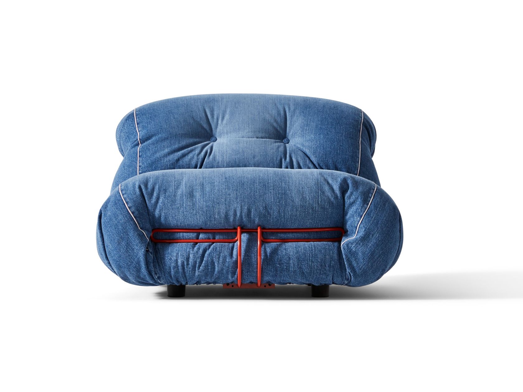 SORIANA Denim fabric armchair By Cassina | design Tobia Scarpa, Afra ...