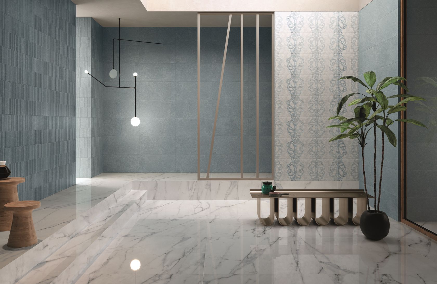 White-paste wall tiles SOUL BAY WATERY BLUE Soul Bay Collection By ...