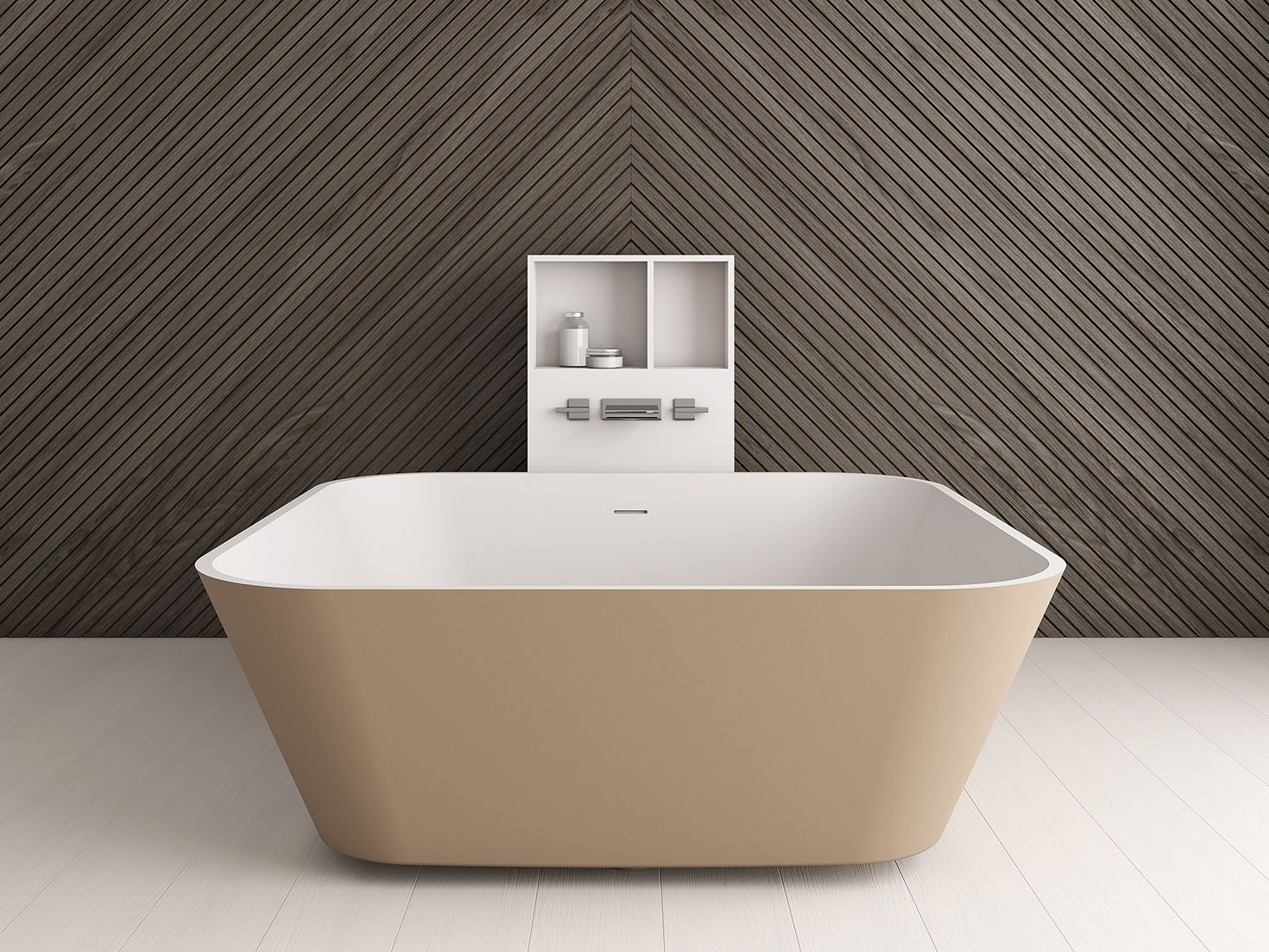 Freestanding square bathtub ALFA ESSENTIAL | Square bathtub Alfa ...