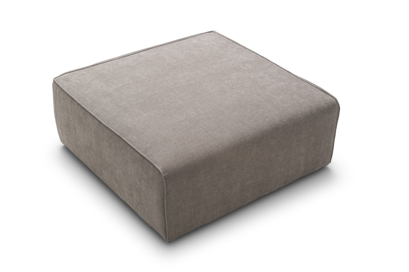 Upholstered square fabric pouf Square pouf Complements Collection By Felis