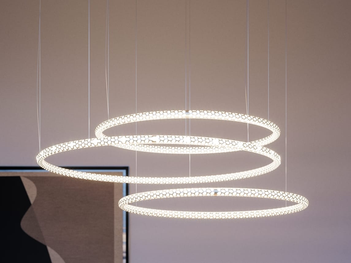 LED aluminium pendant lamp SQUIGGLE Squiggle Collection By Rotaliana ...