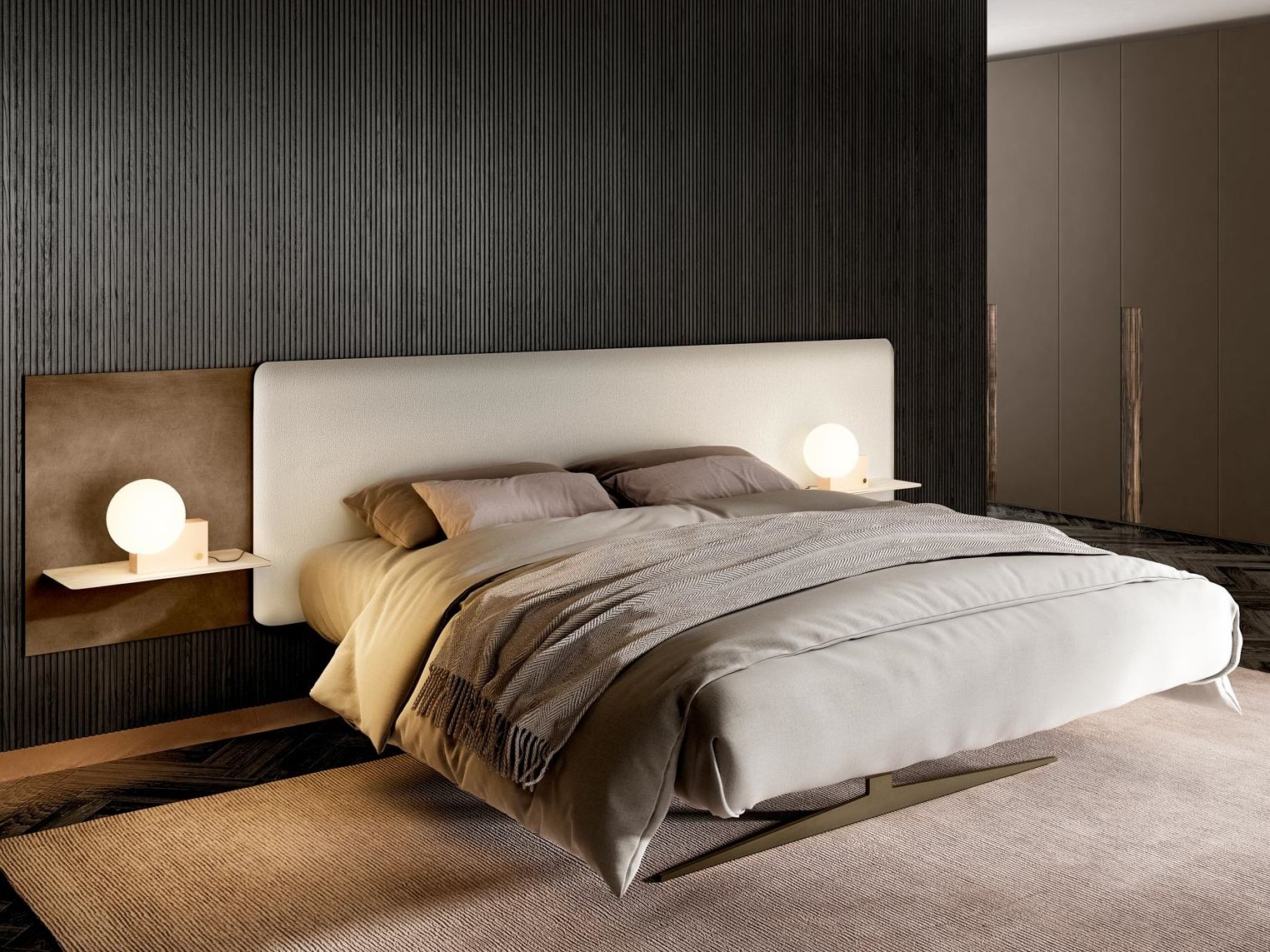 STEEL FREE PANAMA 5508 | Bed By Lago design Daniele Lago