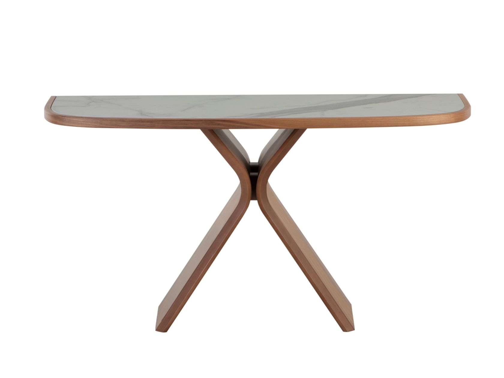 STILL ÉLIT | Walnut console table Demilune walnut console table By ...