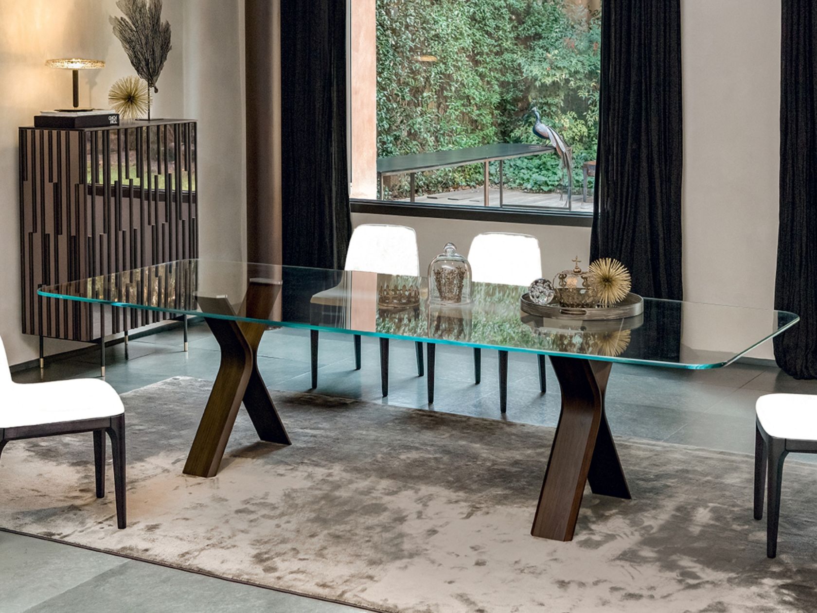 STILL | Glass table Still Collection By Tonin Casa design Angelo Tomaiuolo