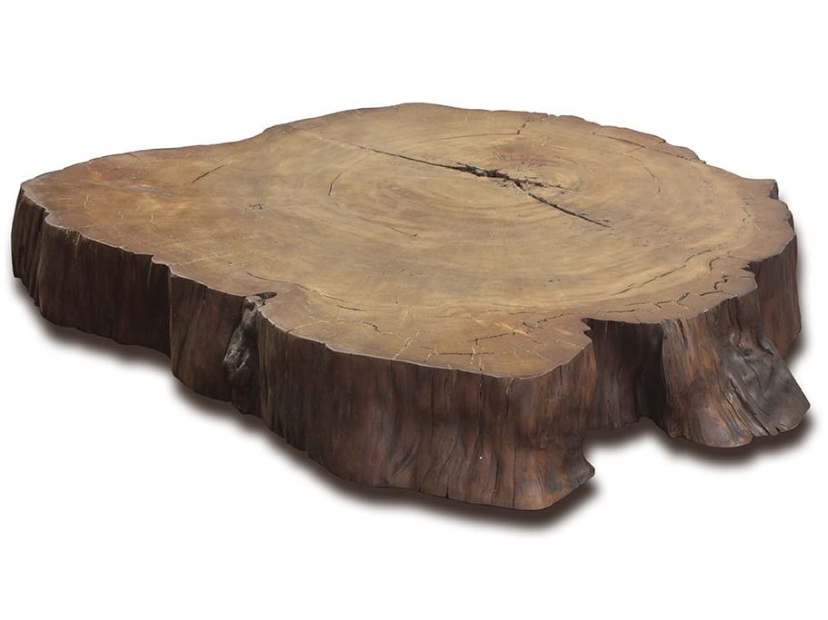 Low Kauri wood coffee table STUMP By Riva 1920 design C.R.&S. RIVA1920