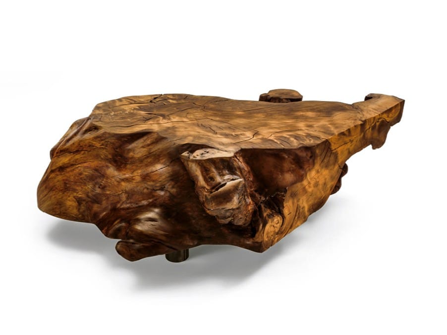 Kauri solid wood coffee table KAURI STUMP Kauri Collection By Riva 1920