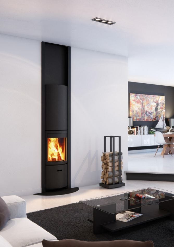 Wood-burning swivel steel stove STÛV 30-IN R Stûv 30 Collection By Stûv