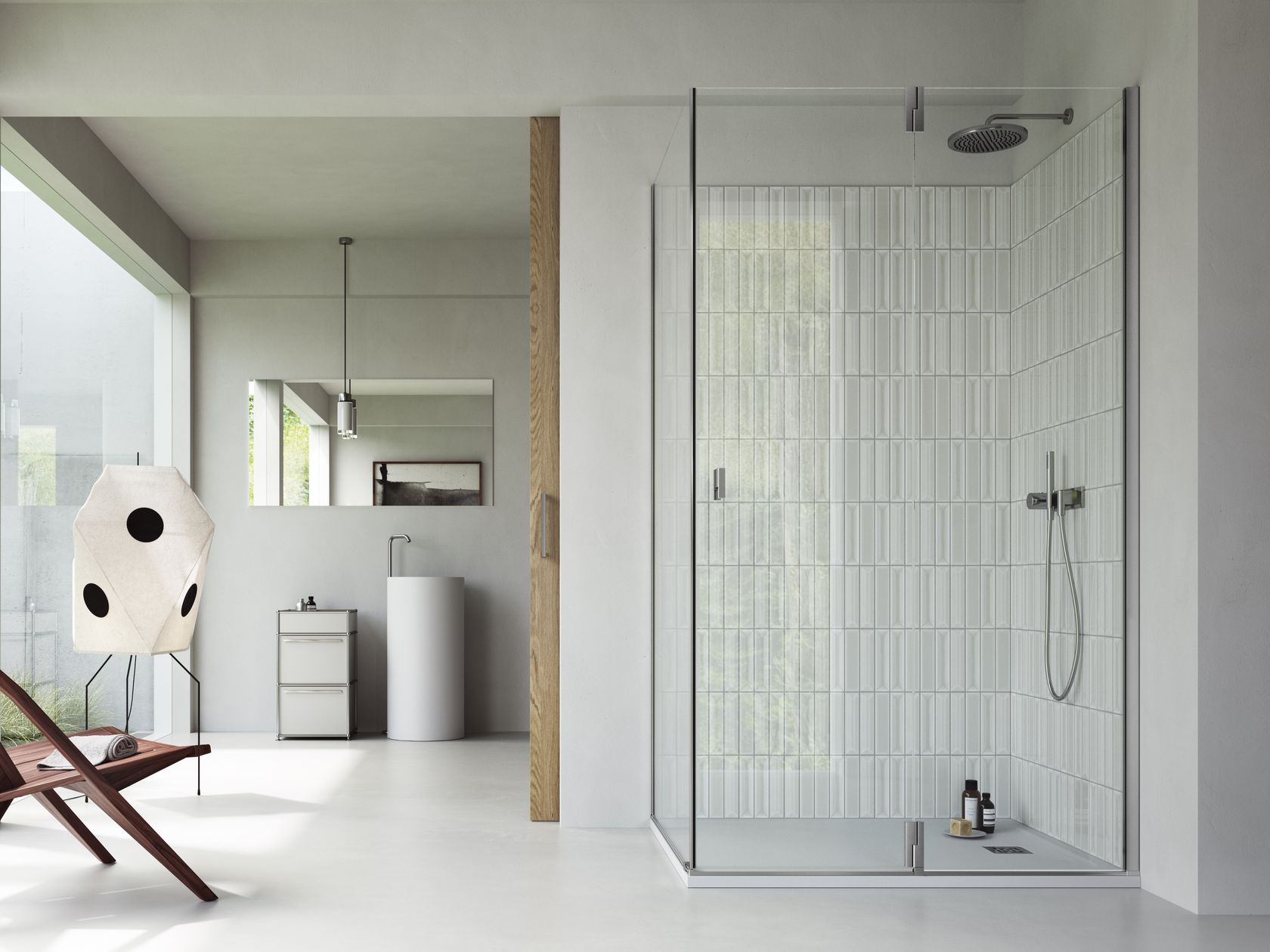 SUPERSINTESI XA+XF Box doccia in vetro con porta a battente By VISMARAVETRO