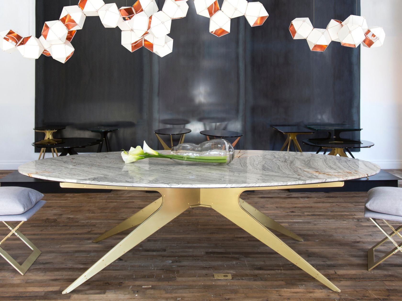 DEAN Oval marble table By GABRIEL SCOTT