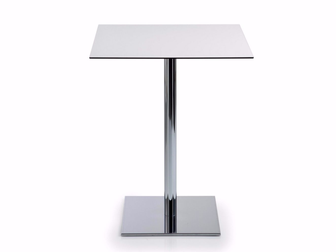 INCOLLECTION Square HPL table with 4-star base By Luxy | design Air Design