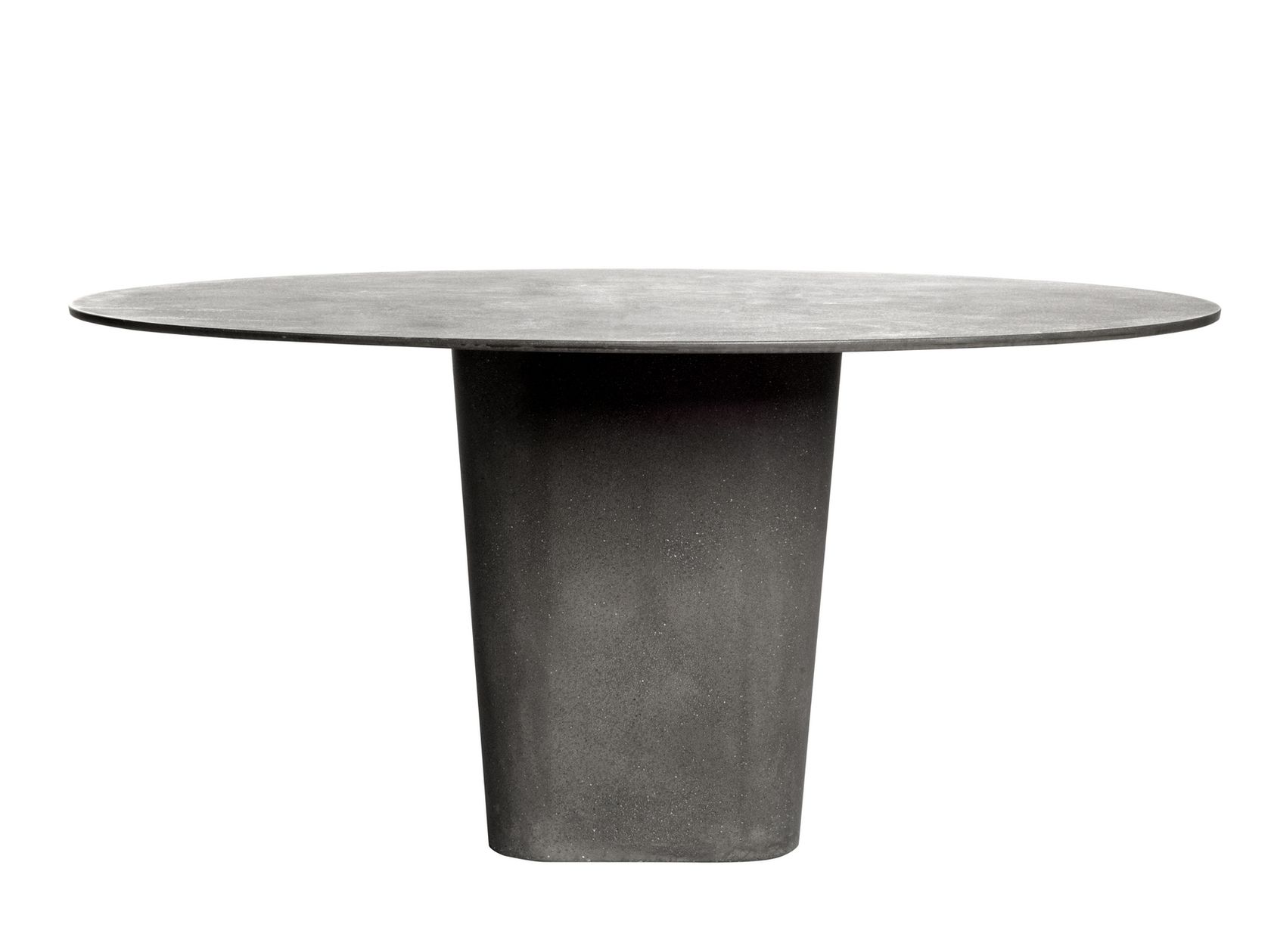 TAO Round lightened concrete dining table By TRIBÙ