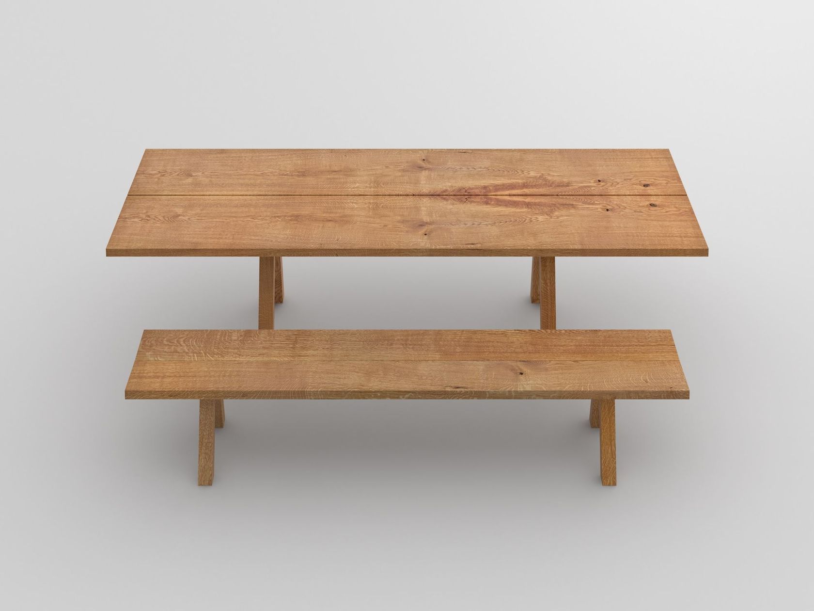 PAPILIO Rectangular solid wood table By Vitamin Design | design GG ...
