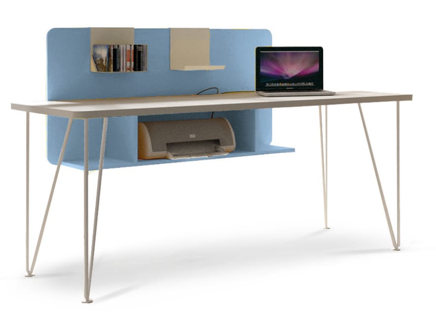 Rectangular melamine Kids writing desk TABLET By Zalf