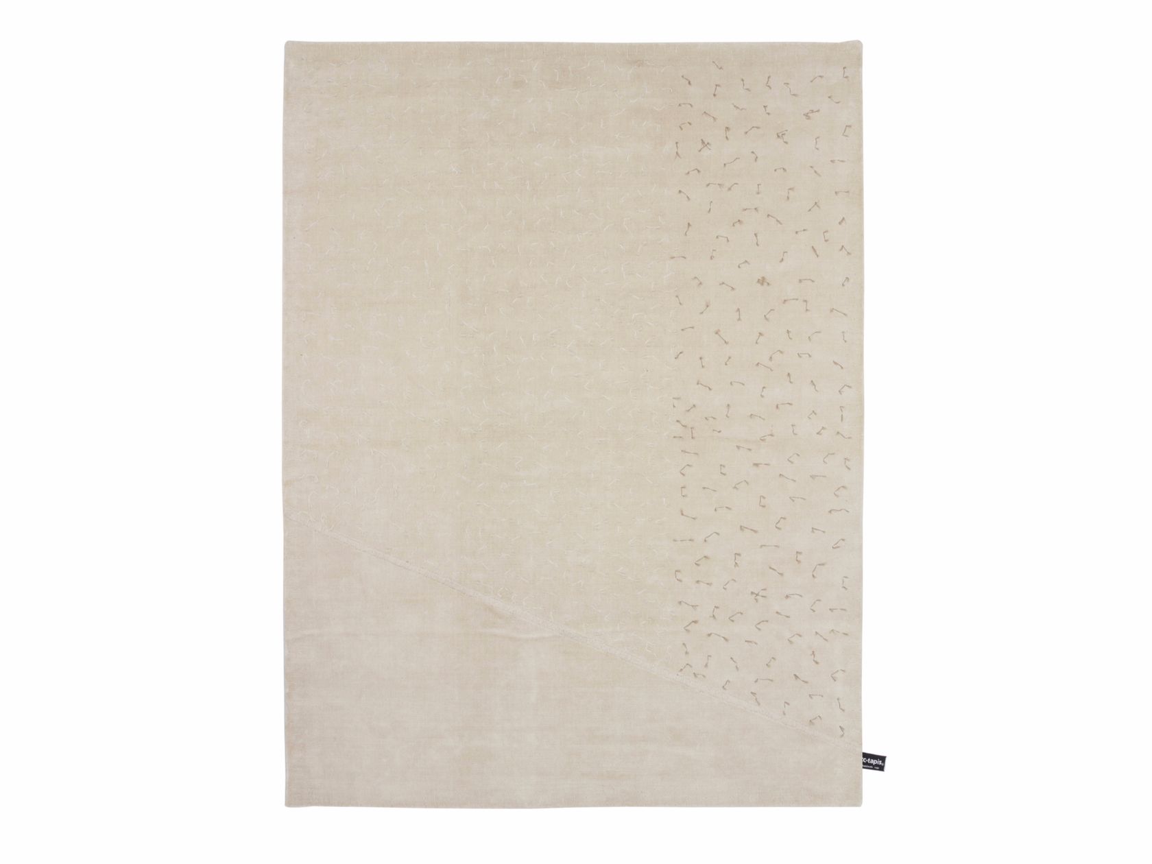 Tappeto fatto a mano su misura TACK CREAM Collezione Signature By cc ...