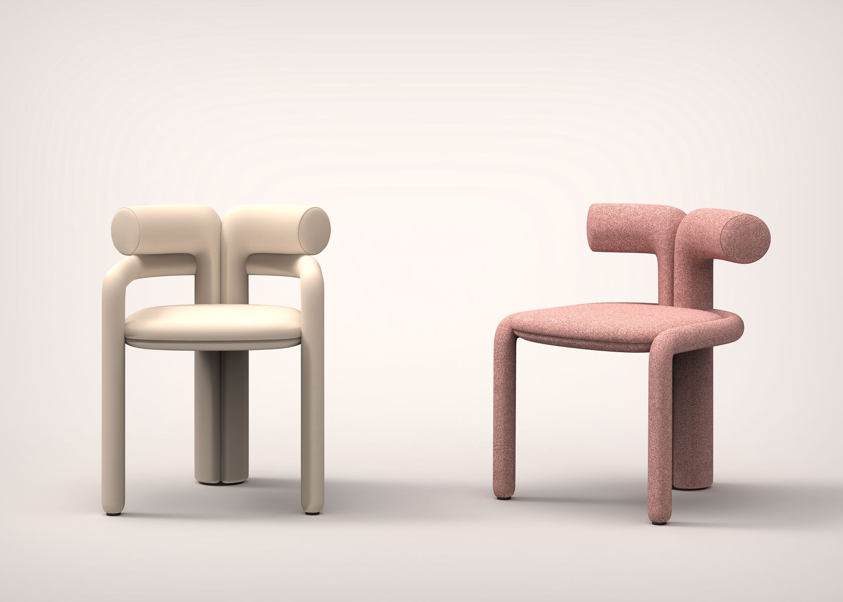 TAVALO Fabric chair with armrests By ENNE | design Maurizio Manzoni