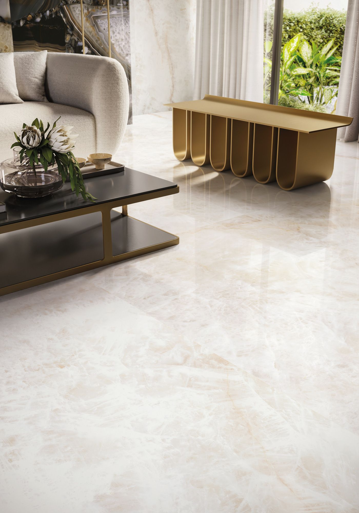 TELE DI MARMO PRECIOUS CRYSTAL WHITE Flooring By EmilCeramica