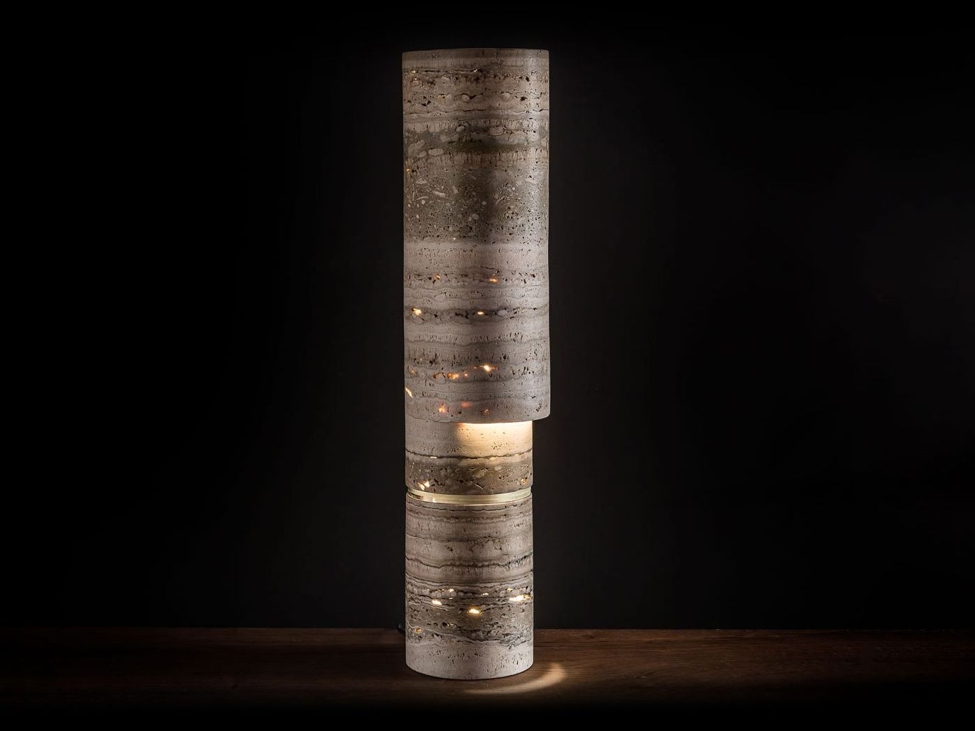 TEST-ONE | Rapolano travertine table lamp Rapolano travertine table ...