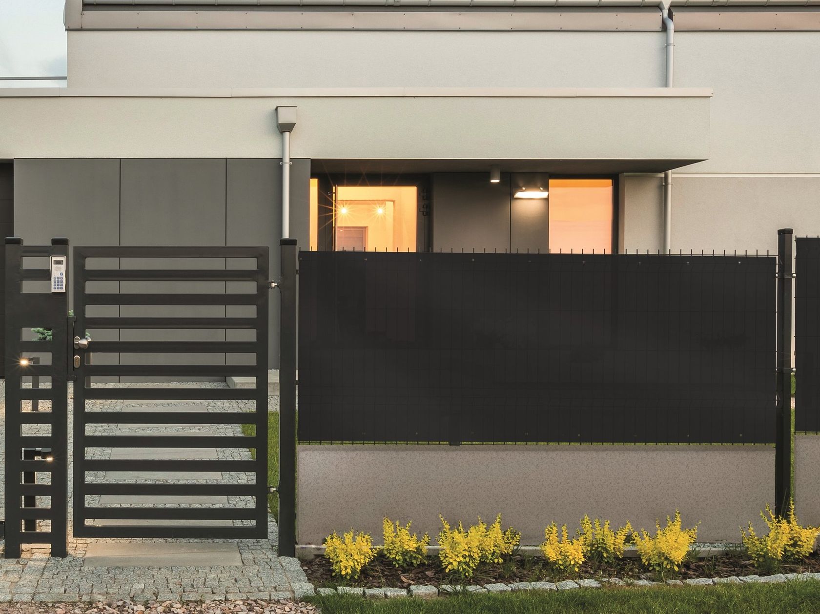 PVC shade panel TEXSTYLE ALL BLACK Screening and shading nets Line By TENAX