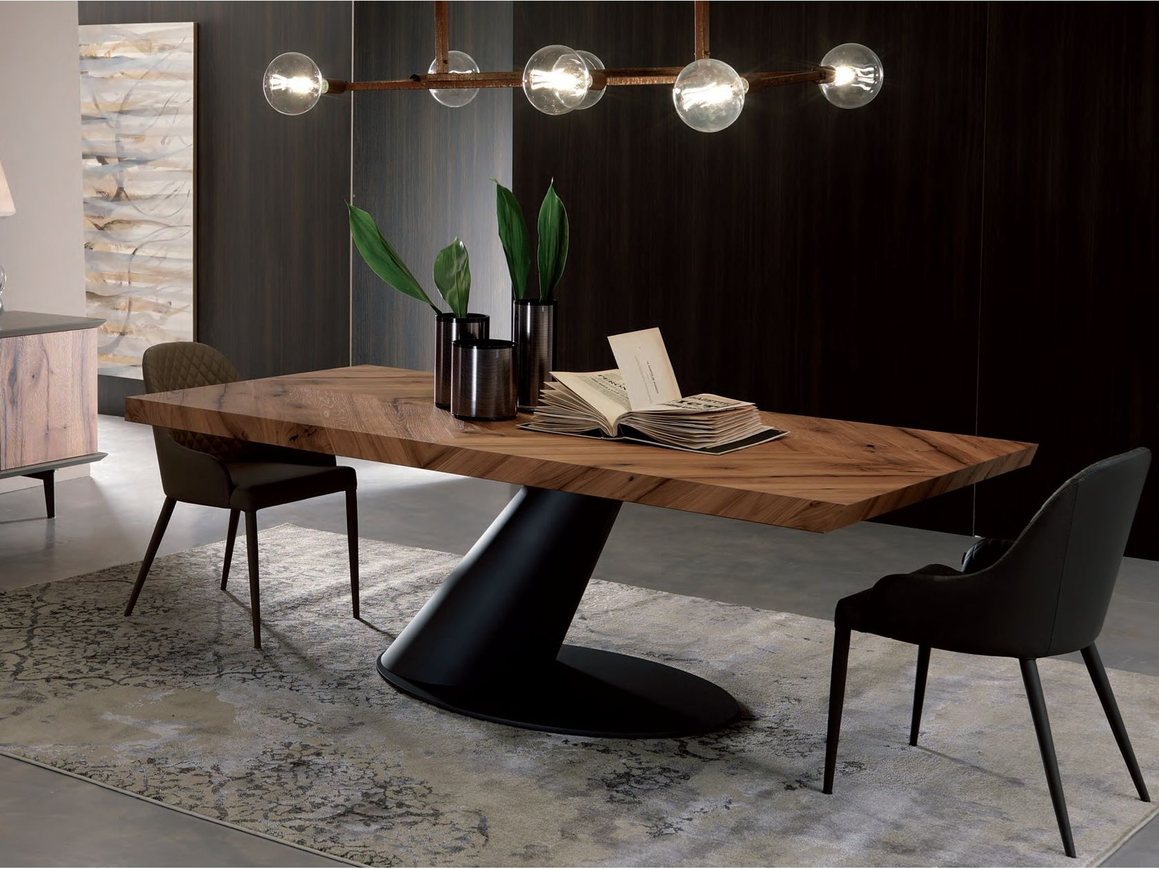 THOR FISSO | Wooden table By Ozzio Italia design Giulio Manzoni