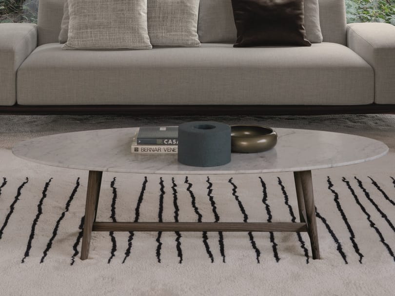 TOMO | Oval coffee table By Désirée divani design Setsu & Shinobu Ito