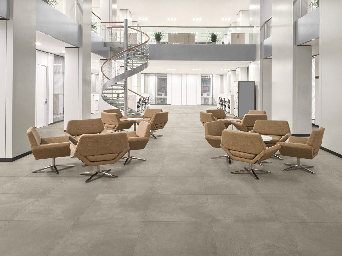 TOOL Porcelain stoneware flooring with concrete effect By MARGRES