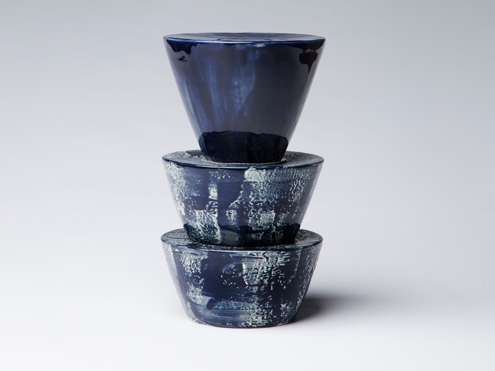 Glazed stoneware decorative object / sculpture TOTEM 12 Totem ...