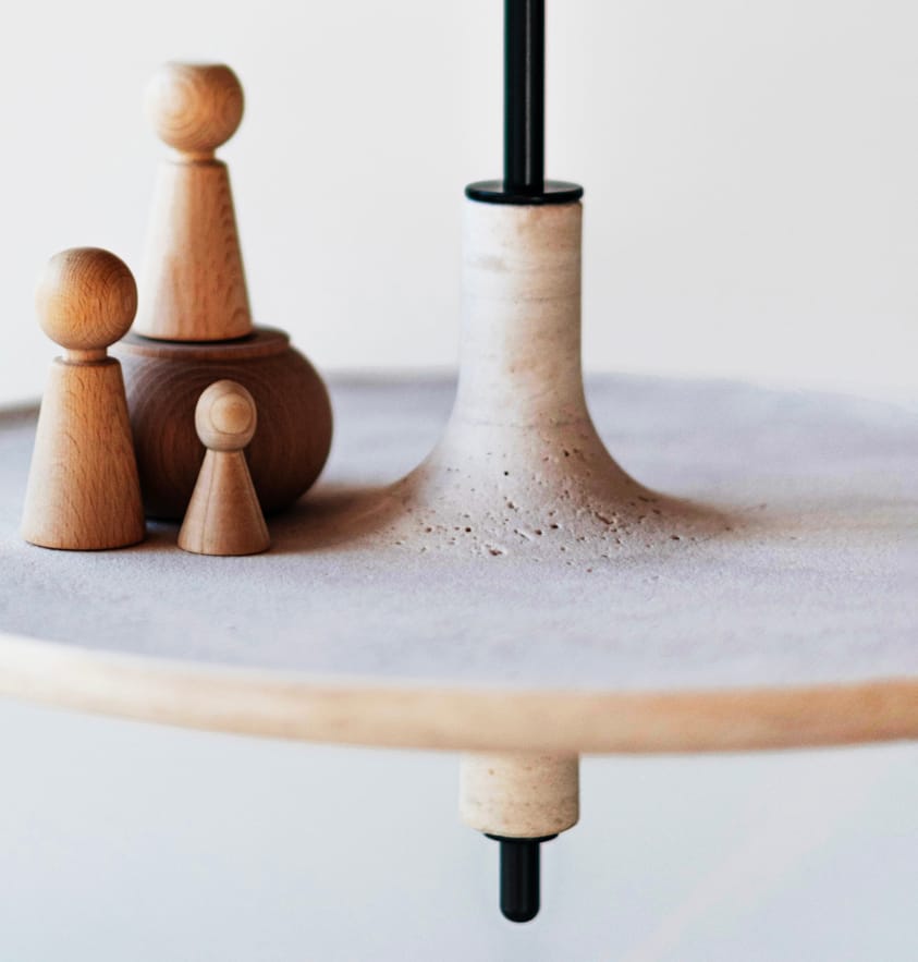 TOUPY | Travertine pin tray By MADEMOISELLE JO