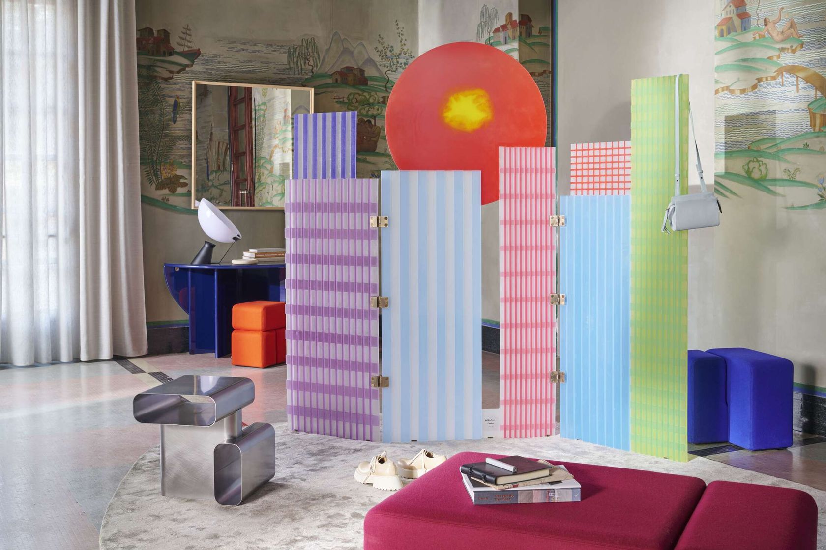 TRAMONTO A NEW YORK Resin Screen By Cassina | design Gaetano Pesce