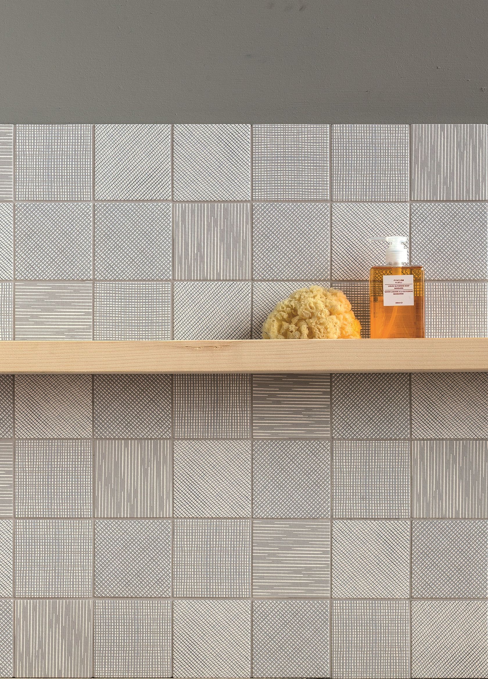 Porcelain stoneware wall/floor tiles TRATTI MIX GRIGIO TRATTI ...