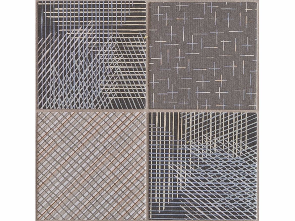 Porcelain stoneware wall/floor tiles TRATTI MIX SCURO TRATTI Collection ...