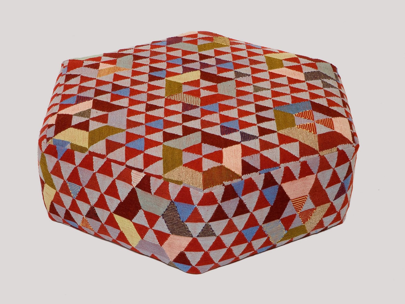 TRIANGLEHEX SWEET PINK | Pouf Triangles Collection By Golran