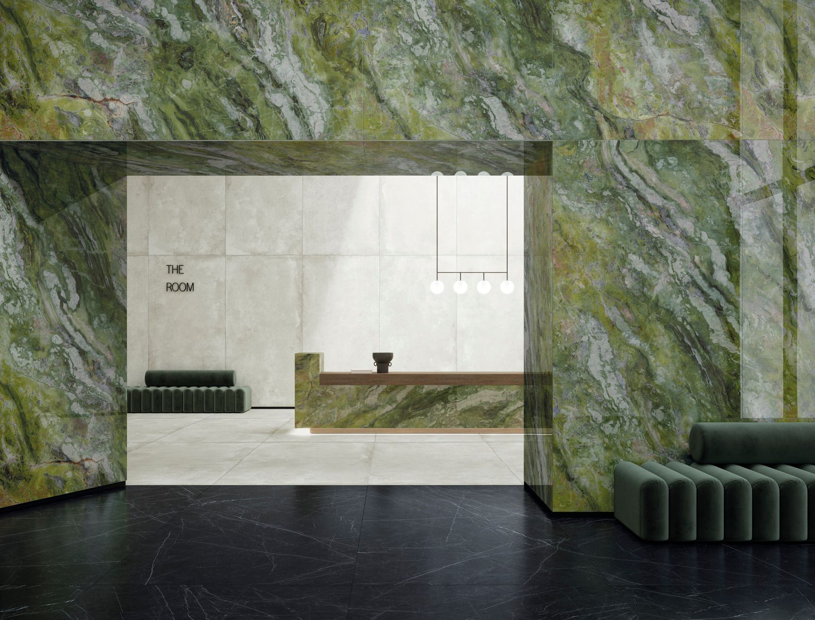 ULTRA MARMI - BRILLIANT GREEN Porcelain stoneware wall/floor slabs with ...