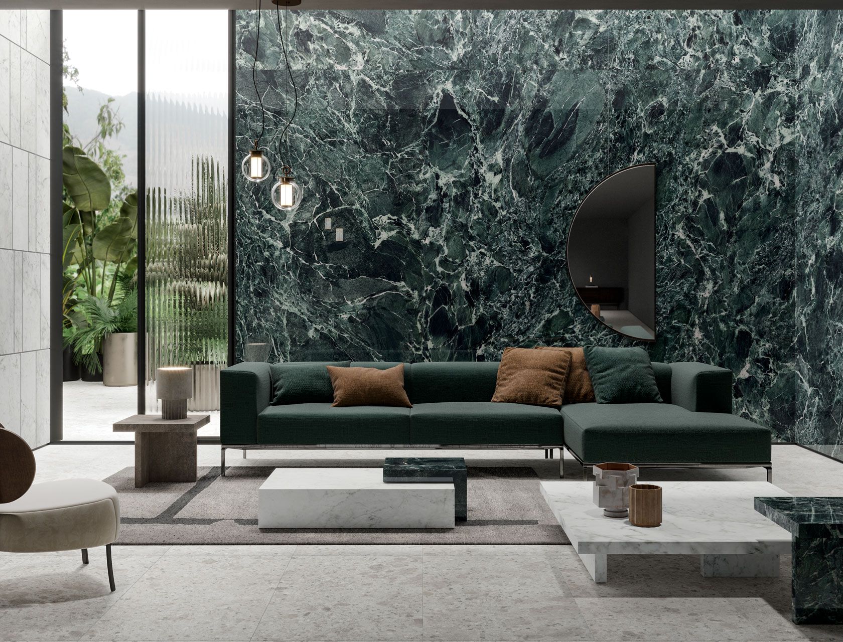 Porcelain stoneware wall/floor tiles with marble effect ULTRA MARMI ...